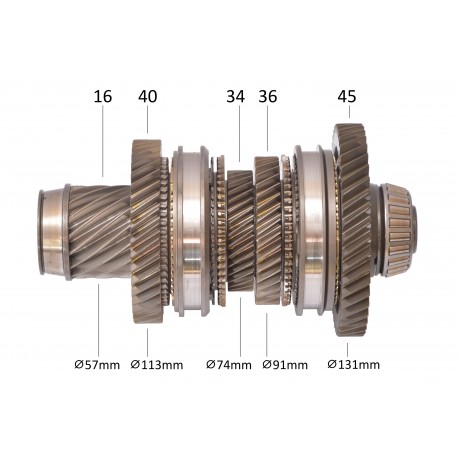 Transmission Shaft 02E DQ250 DSG VW